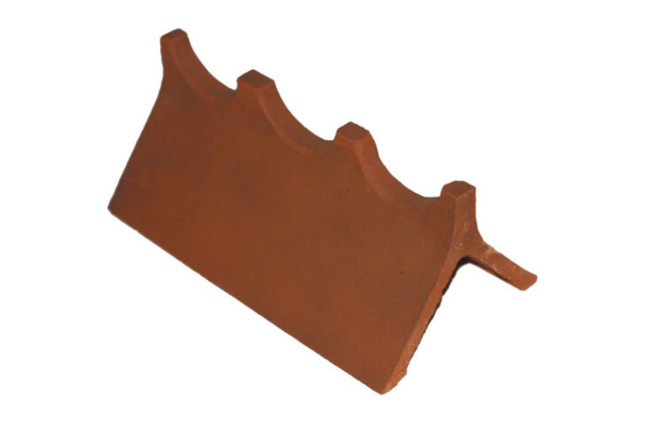 Four Tooth crested Victorian ridge antique - Clayridgetiles